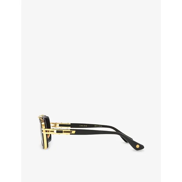 Dita Lxn-evo Acetate Square Sunglasses - Black