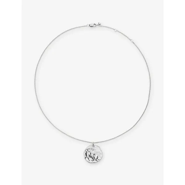 Monica Vinader Taurus Zodiac Sterling- Pendant Necklace - Silver