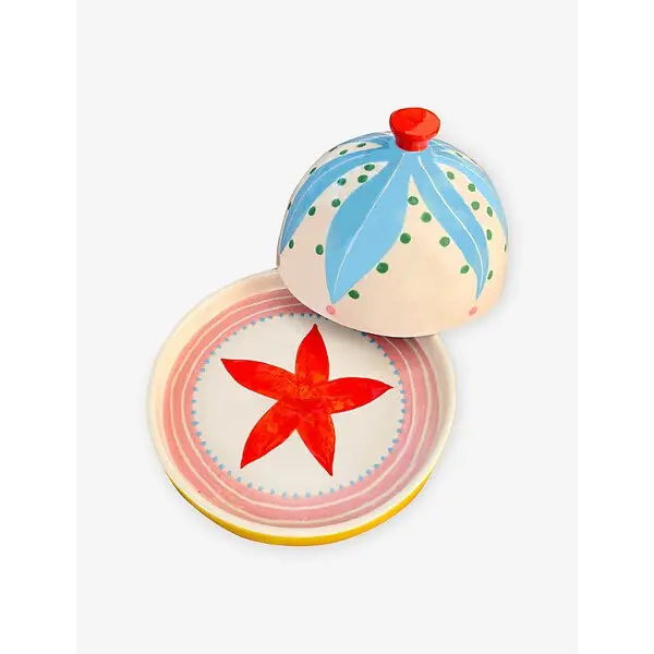 LAETITIA ROUGET Starfish Stoneware Butter Dish - Multi