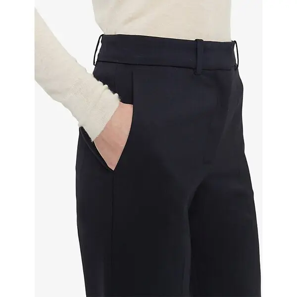 JOSEPH Stretch-wool Soft-flare Trousers