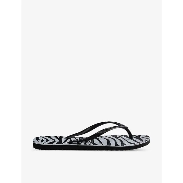 Havaianas Slim Zebra-print Rubber Flip-flops