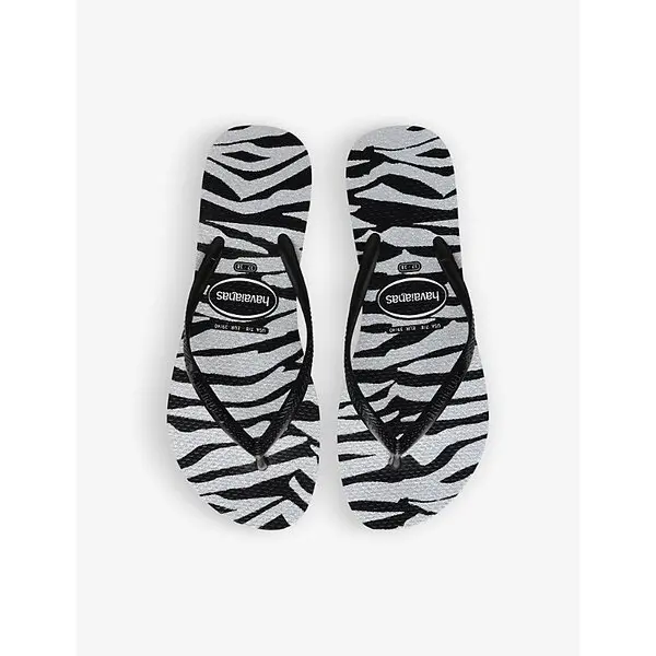 Havaianas Slim Zebra-print Rubber Flip-flops