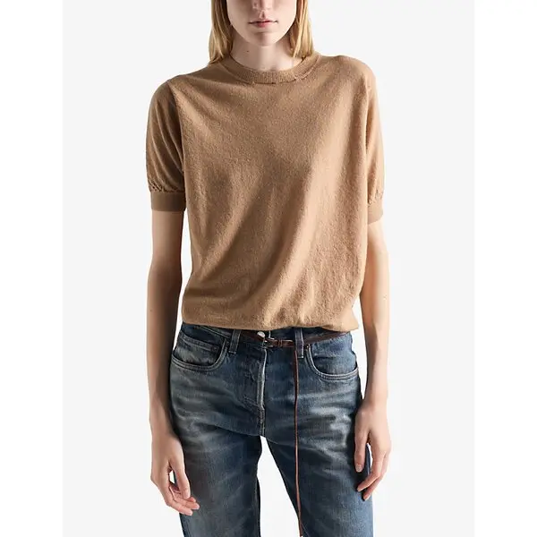 Prada Cashmere Knitted Jumper - Brown