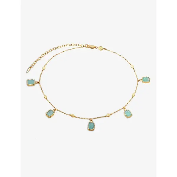 MISSOMA 18ct Yellow -plated Vermeil And Amazonite Choker Necklace - Gold