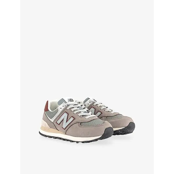 NEW BALANCE 574 Suede And Mesh Trainers - Arid Stone