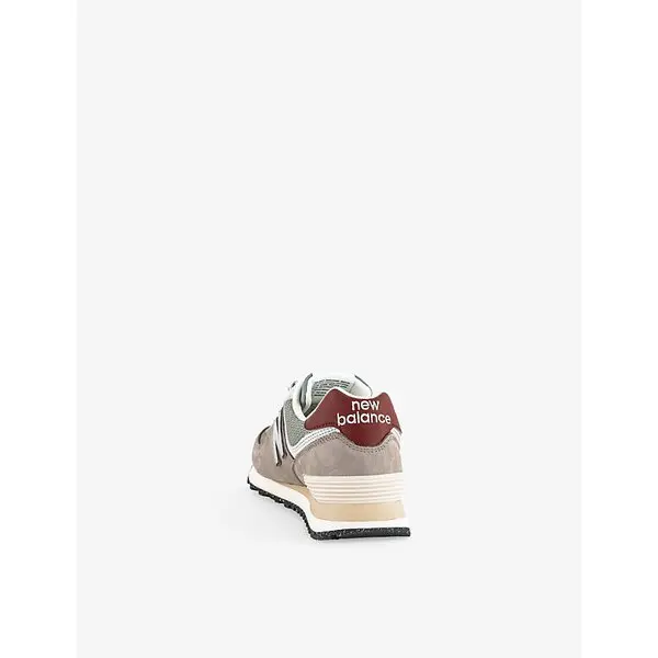 NEW BALANCE 574 Suede And Mesh Trainers - Arid Stone