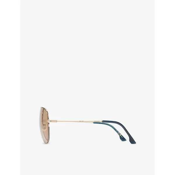 Victoria Beckham Aviator Metal Sunglasses