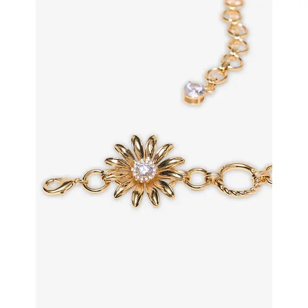 Maje Flower-embellished Chain Belt