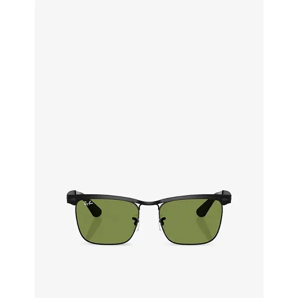 Ray-ban Wayfarer Square-frame Metal Sunglasses - Black