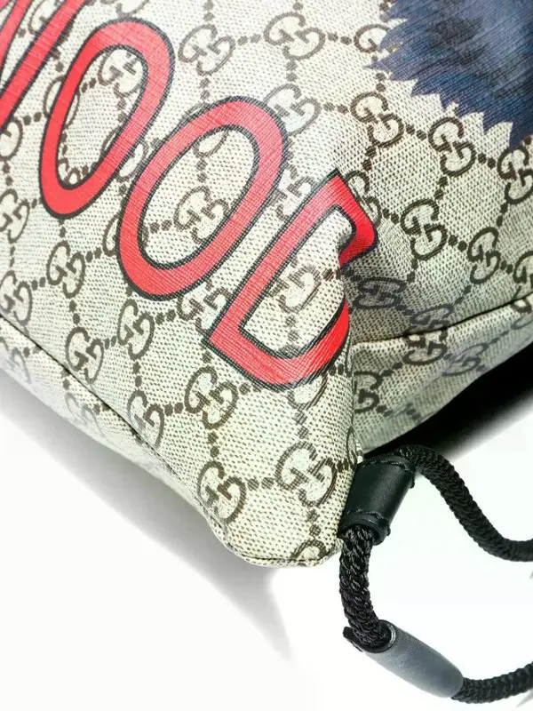 Gucci Gg Supreme Monogram Wolf Xxv Backpack