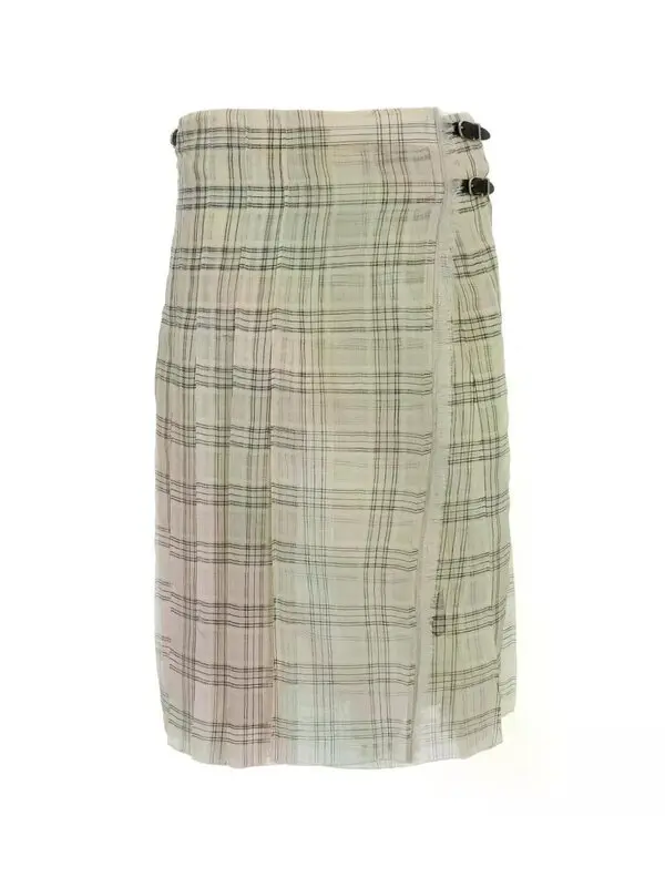 DURAZZI MILANO Plaid Midi Skirt