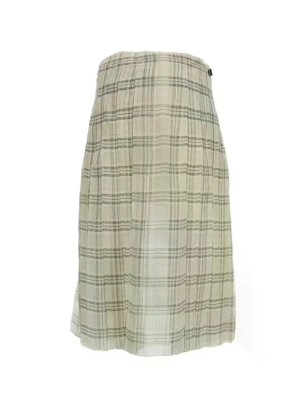 DURAZZI MILANO Plaid Midi Skirt