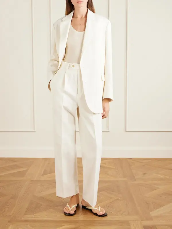 Auralee Oversized Oxford Blazer