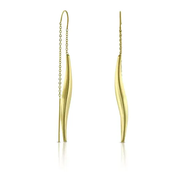 Benbridge 14k Twist Threader Dangle Earrings - Yg