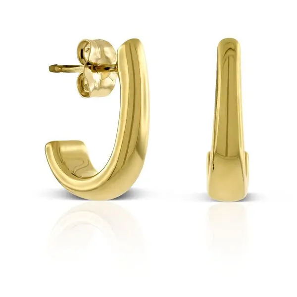 Benbridge 14k Gold 'j' Hoop Earrings - Yg