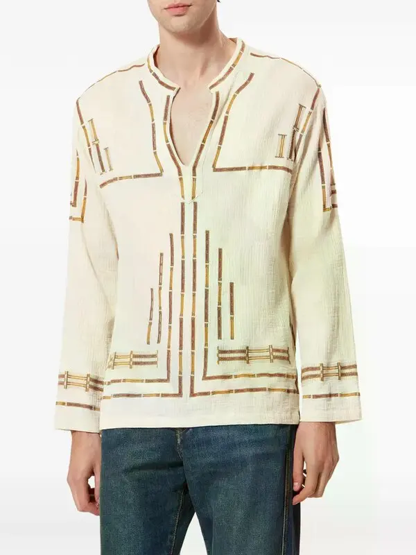 MARANT V-neck Long-sleeve T-shirt
