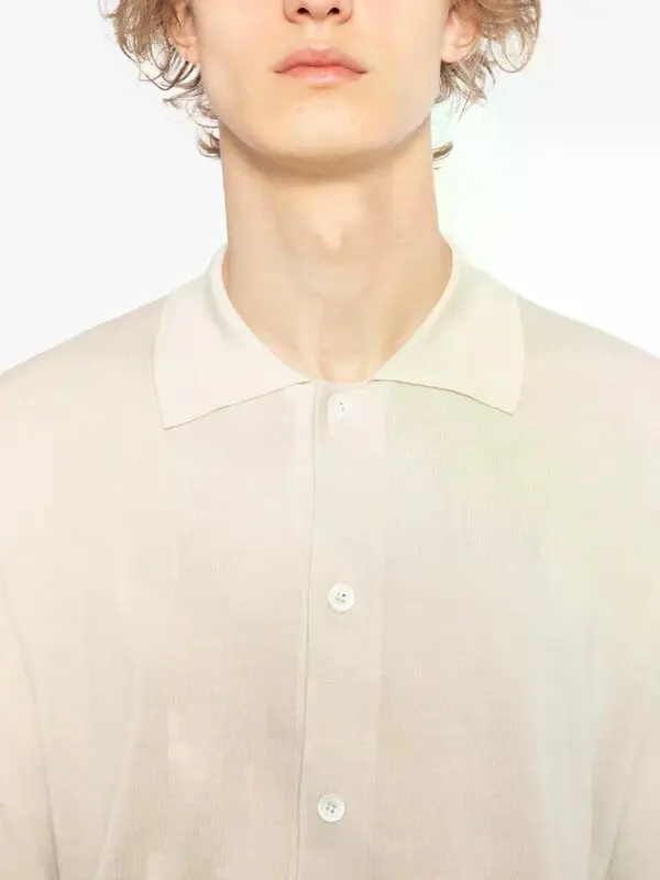 Barena Venezia Buttoned Knit Shirt - Neutrals