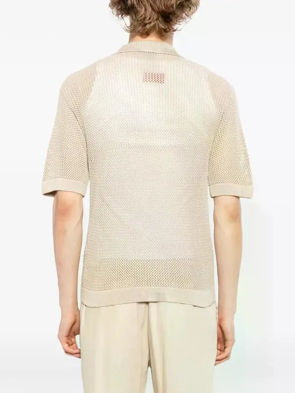 Tagliatore Tilley Knitted Polo Shirt - Neutrals