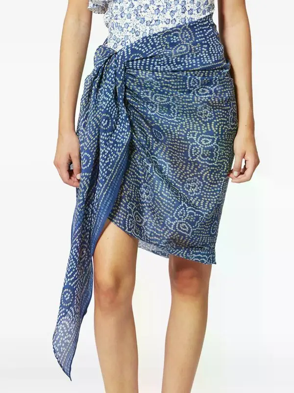 Isabel Marant Lucilia Patterned Pareo - Blue
