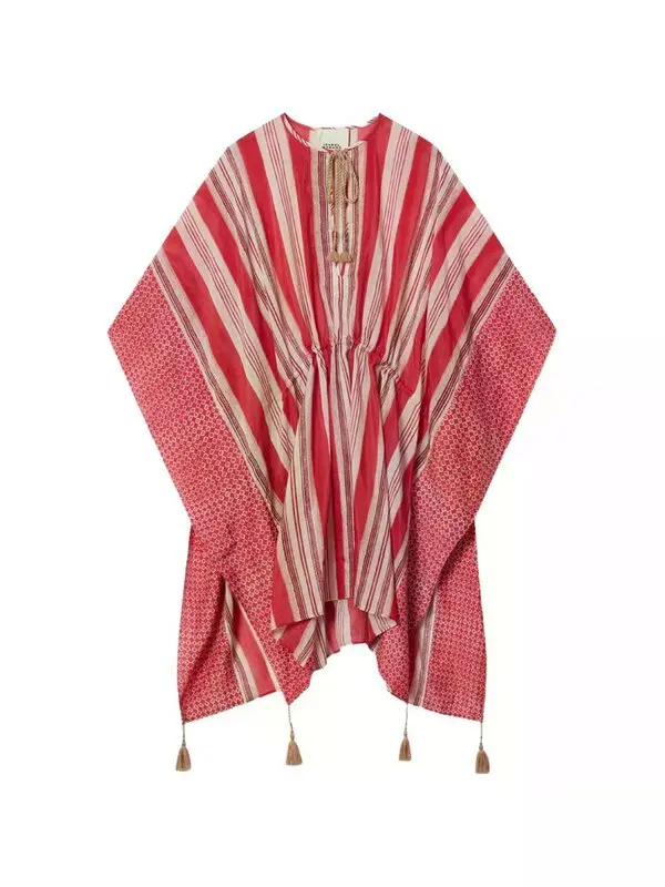 Isabel Marant Loreliz Striped Tassel Beach Cover-up - Red