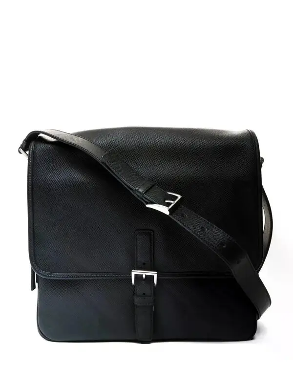 Prada 2014 Saffiano-leather Shoulder Bag - Black