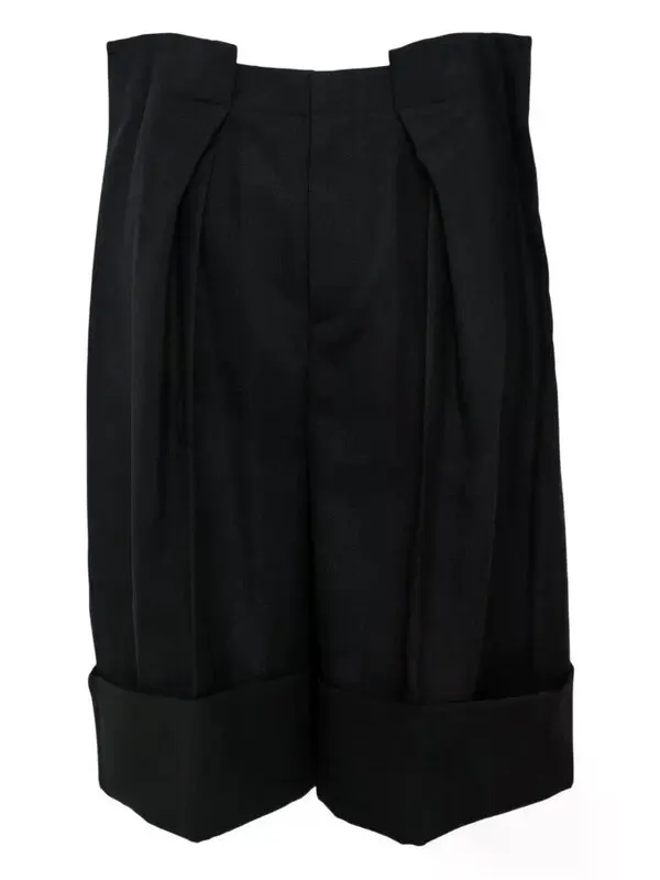 ENFOLD Pleat-detailed Bermuda Shorts