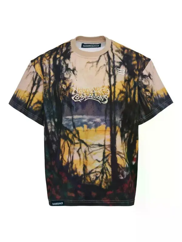 NAMESAKE Forest-print T-shirt