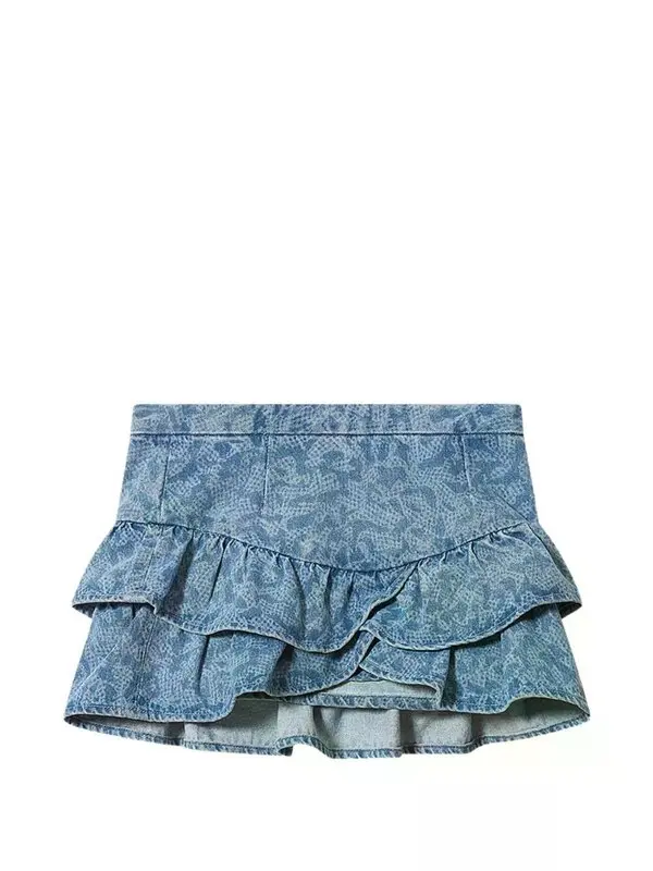MARANT ETOILE Leyje Ruffled Mini Skirt - Blue