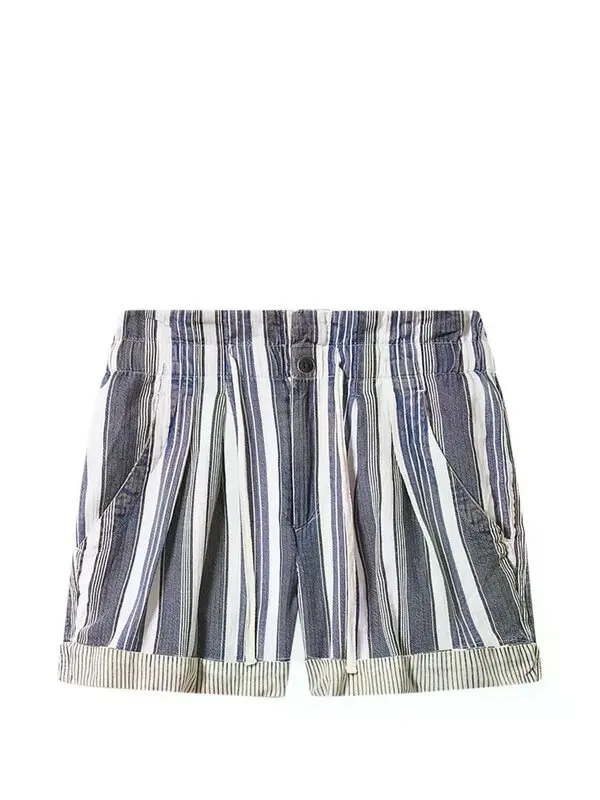 MARANT ETOILE Nirma Striped Shorts - Blue