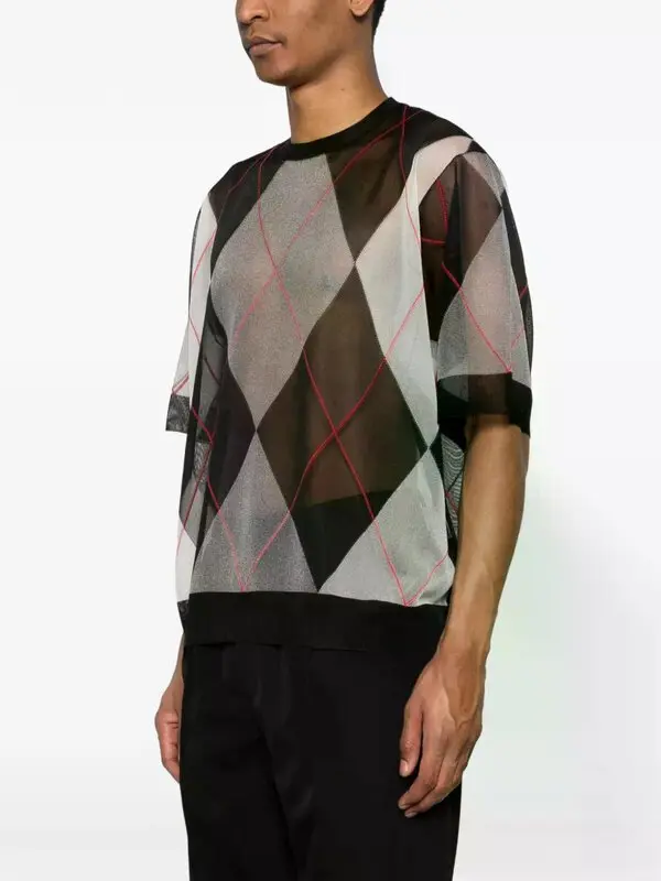 Kolor Argyle Oversized T-shirt