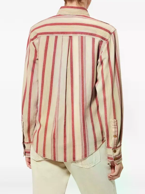 MARANT ETOILE Gelva Striped Shirt - Red