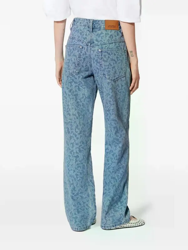 MARANT ETOILE Brinsa Pattern Straight Jeans