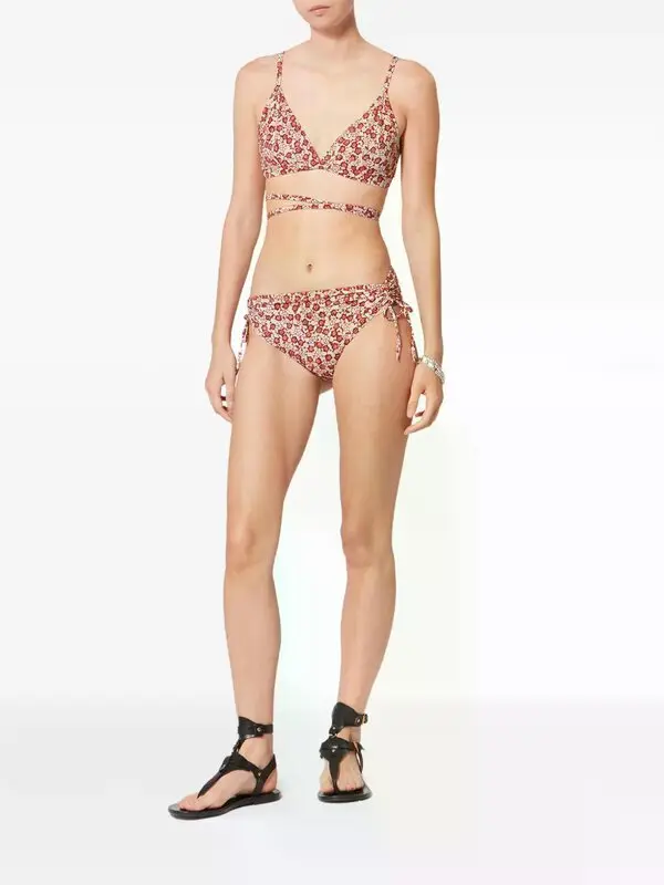 Isabel Marant Étoile Solange Floral Print Bikini Top