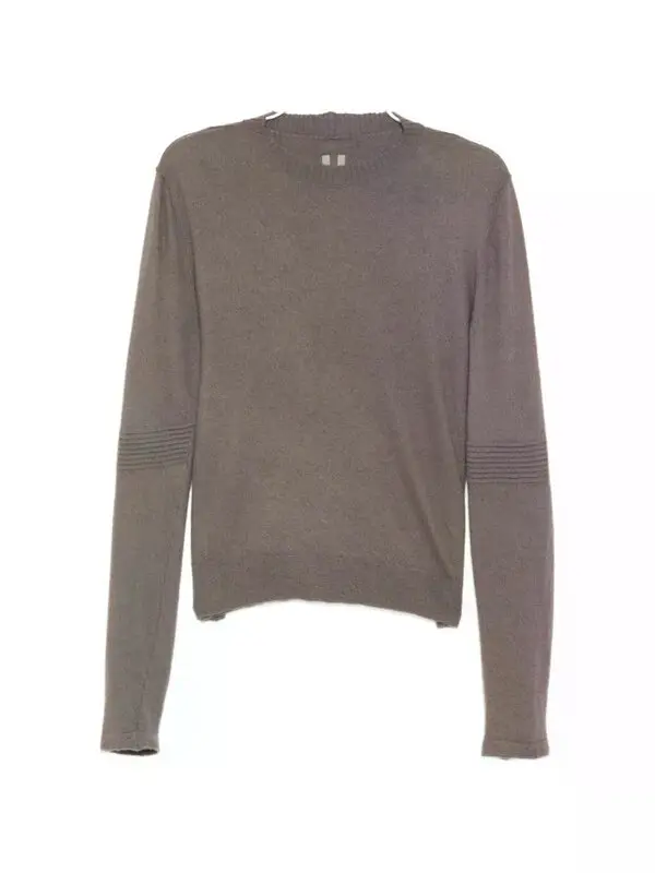 Rick Owens Cropped Biker Jumpers - Brown