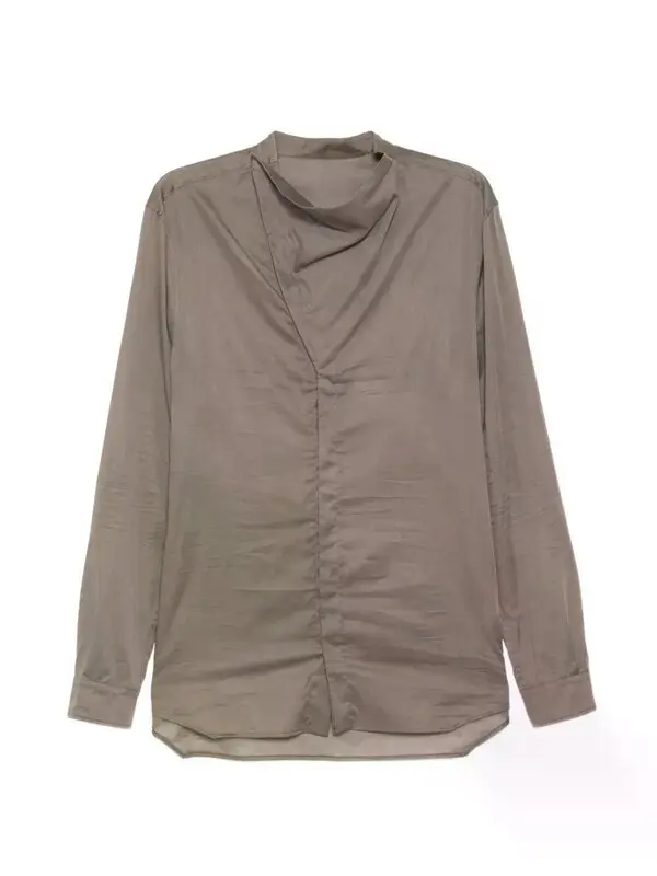 Rick Owens High Neck Island Shirt