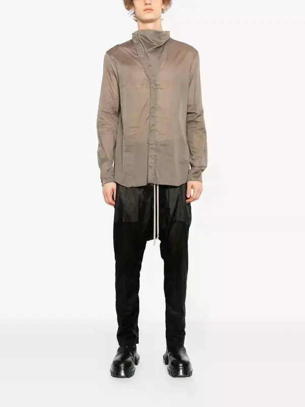 Rick Owens High Neck Island Shirt