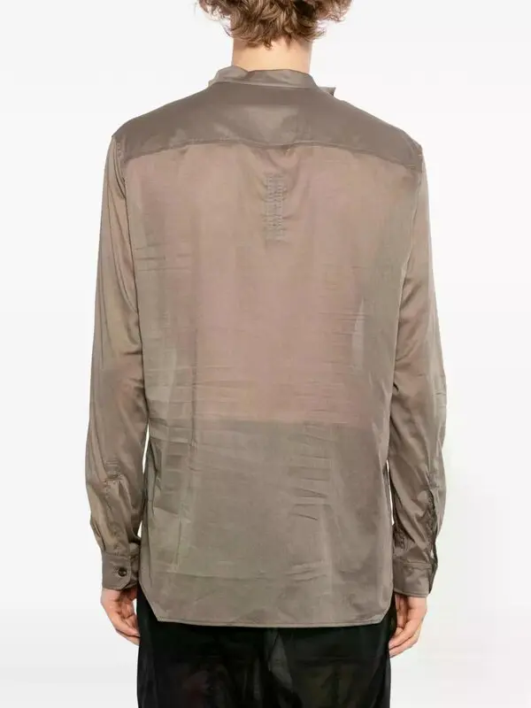 Rick Owens High Neck Island Shirt
