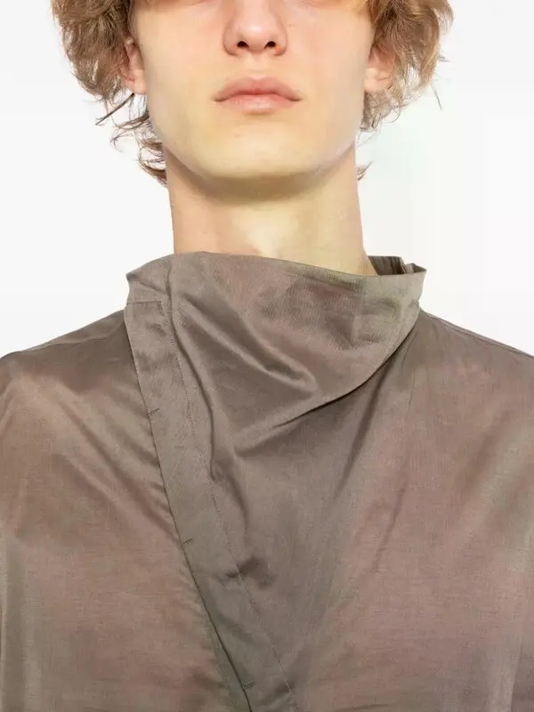 Rick Owens High Neck Island Shirt
