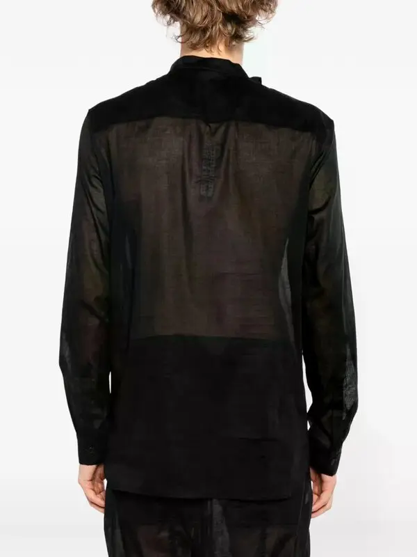 Rick Owens High Neck Island Shirt