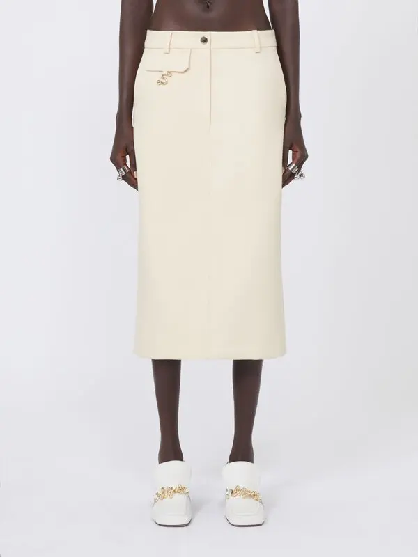 Max Mara Straight-fit Gabardine Skirt
