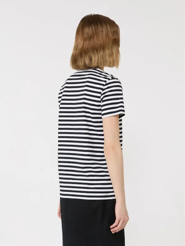 Max Mara Striped Jersey T-shirt - Black