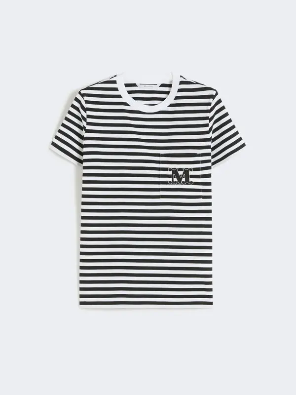 Max Mara Striped Jersey T-shirt - Black