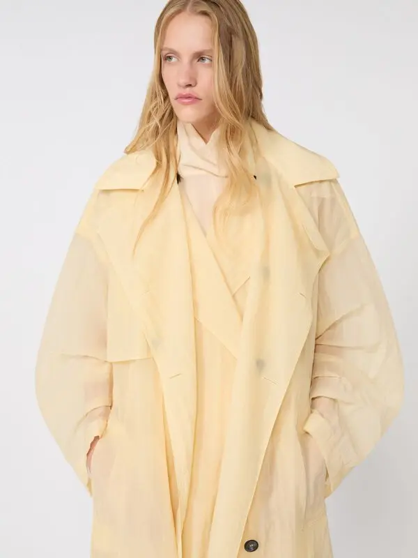 Max Mara Technical Fabric Trench Coat