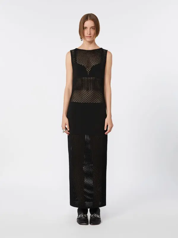 Max Mara Long Stretch Viscose Dress