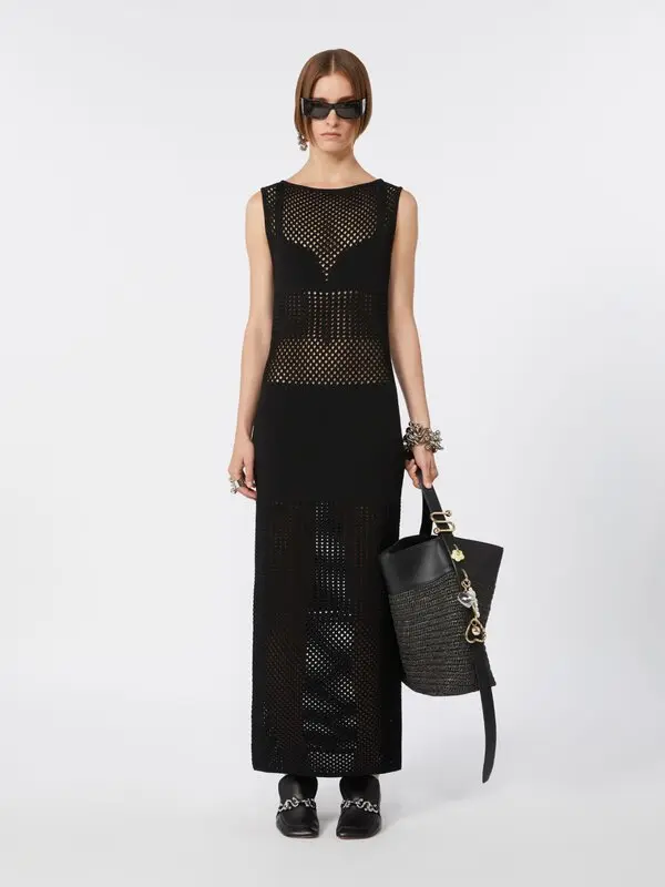 Max Mara Long Stretch Viscose Dress
