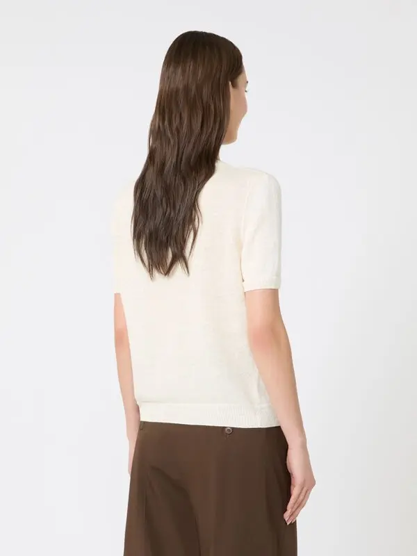 Max Mara Linen Yarn Jumper - Ecru