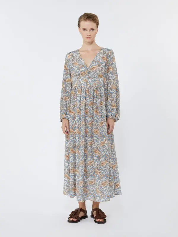 Max Mara Printed Silk Dress