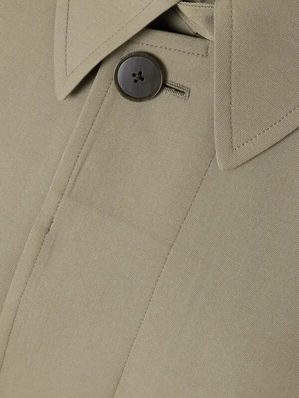 Auralee Wool-gabardine Trench Coat