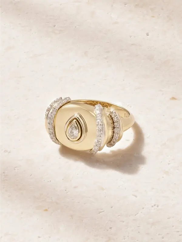 L’ATELIER NAWBAR Sun Down 18-karat Diamond Ring - Gold