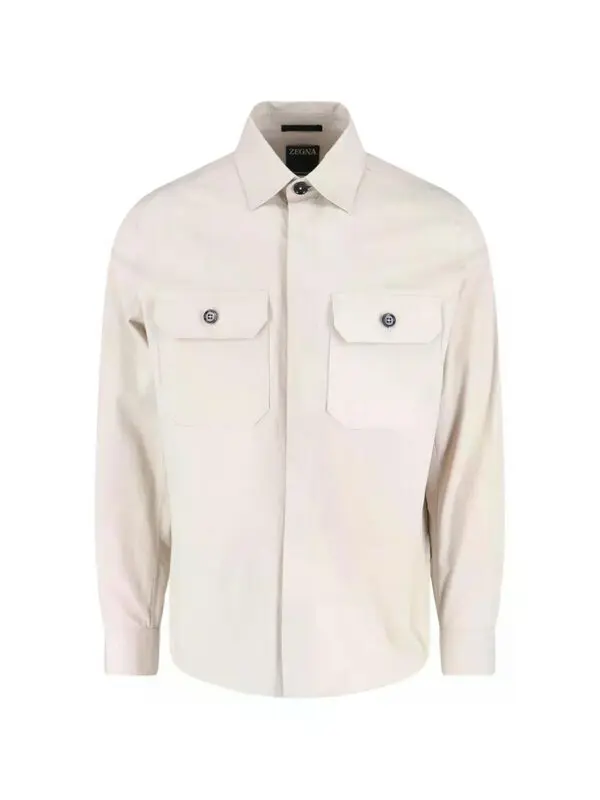 Zegna Pocket Shirt - Neutrals